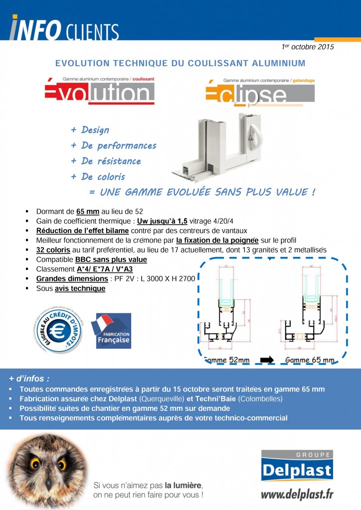 Nouveau coulissant aluminium : plus épais mais tellement svelte ! | Delplast
